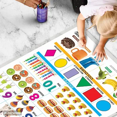 Buy Numbers, Shapes Colours Early Learning Educational Chart For Kids ...