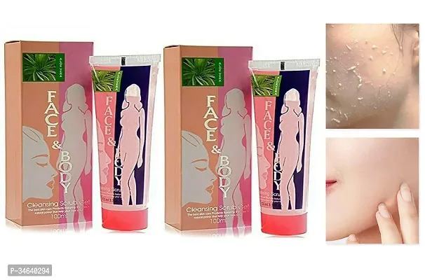 Face and body cleansing scrub gel store